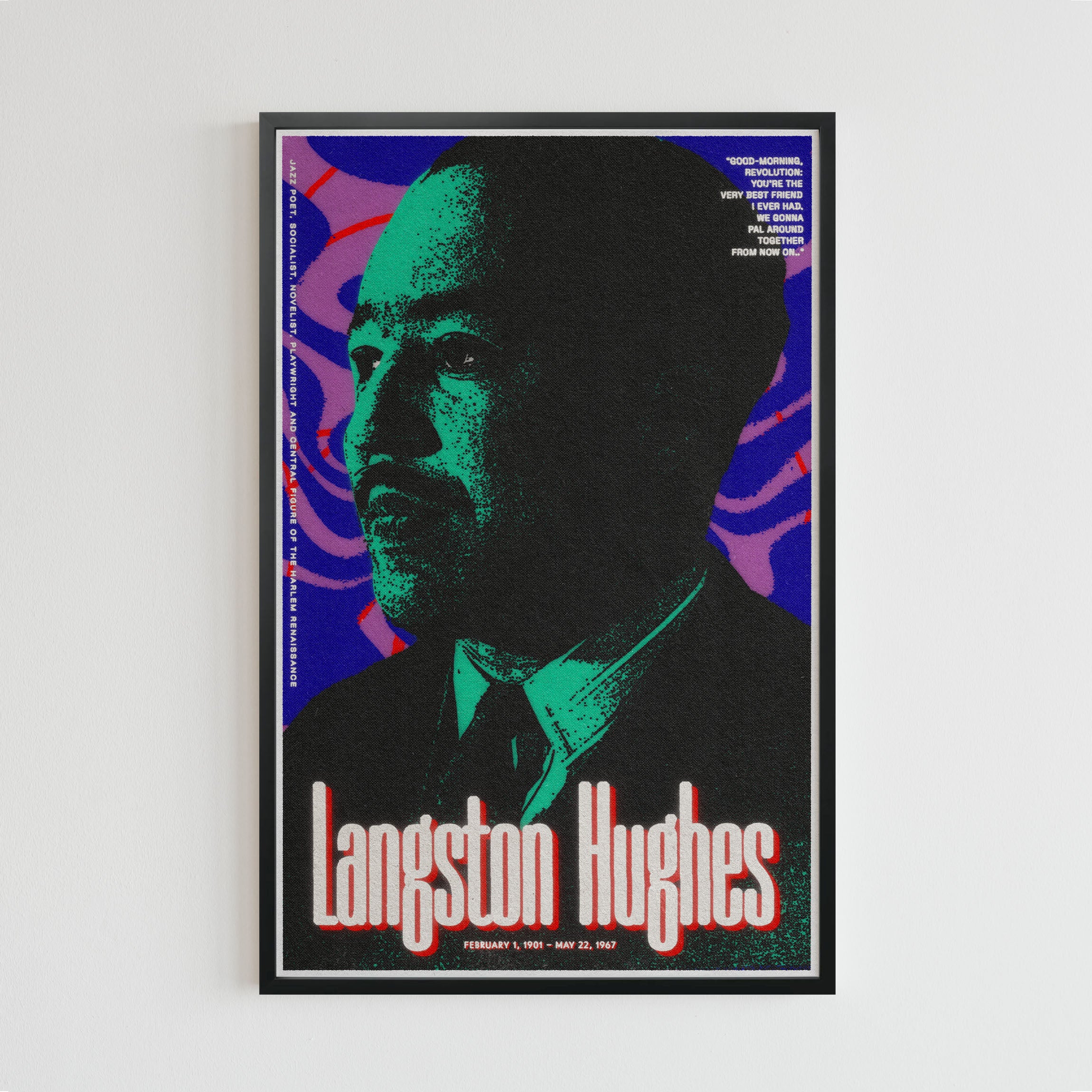 Langston Hughes (11 x 17 Poster print) – Color Collective Press